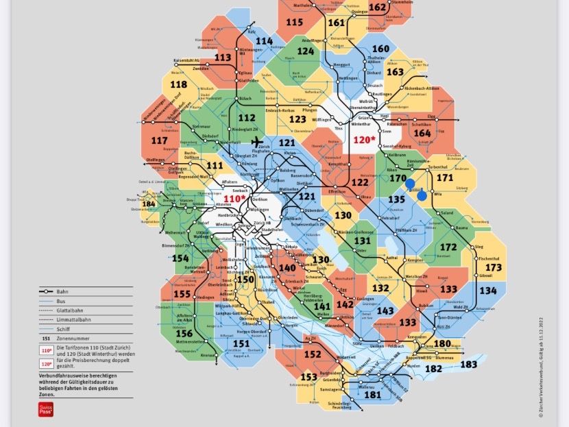 NEU ZVV (3 Stück) Einzelfahrtkarte - Zonen 110, 121 (Neu und originalverpackt) in Zürich für CHF ...