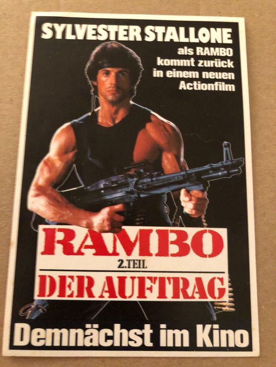 Rambo 2. Teil Sylvester Stallone Sticker | Kaufen auf Ricardo