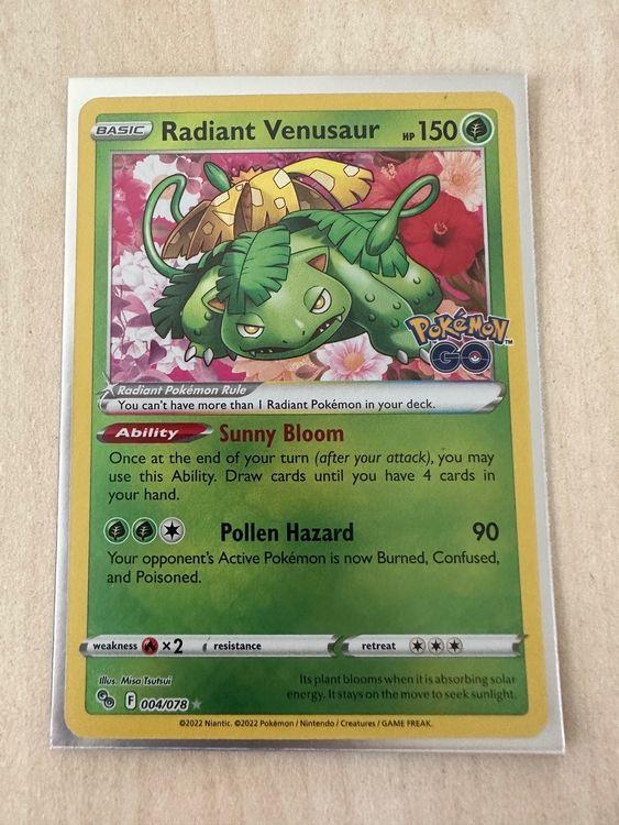 Radiant Venusaur 004/078 (Neu (gemäss Beschreibung)) in Derendingen für ...