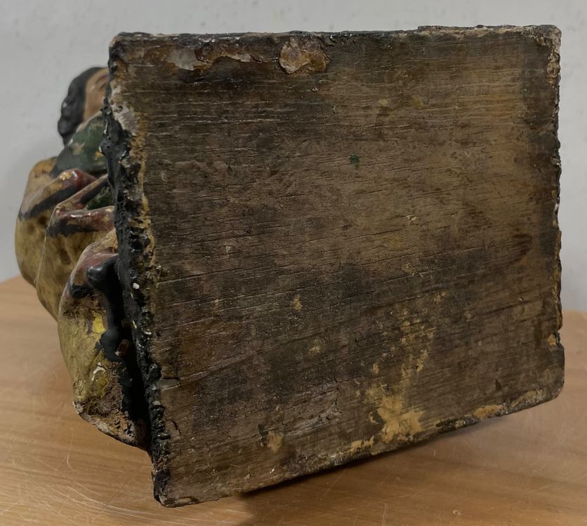 Antike Heilige Barock geschnitzte Holz Skulptur | Kaufen auf Ricardo