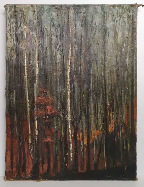 Eugen HÄFELFINGER (1898-1979) – "Im Wald", grosses Gemälde | Kaufen auf Ricardo