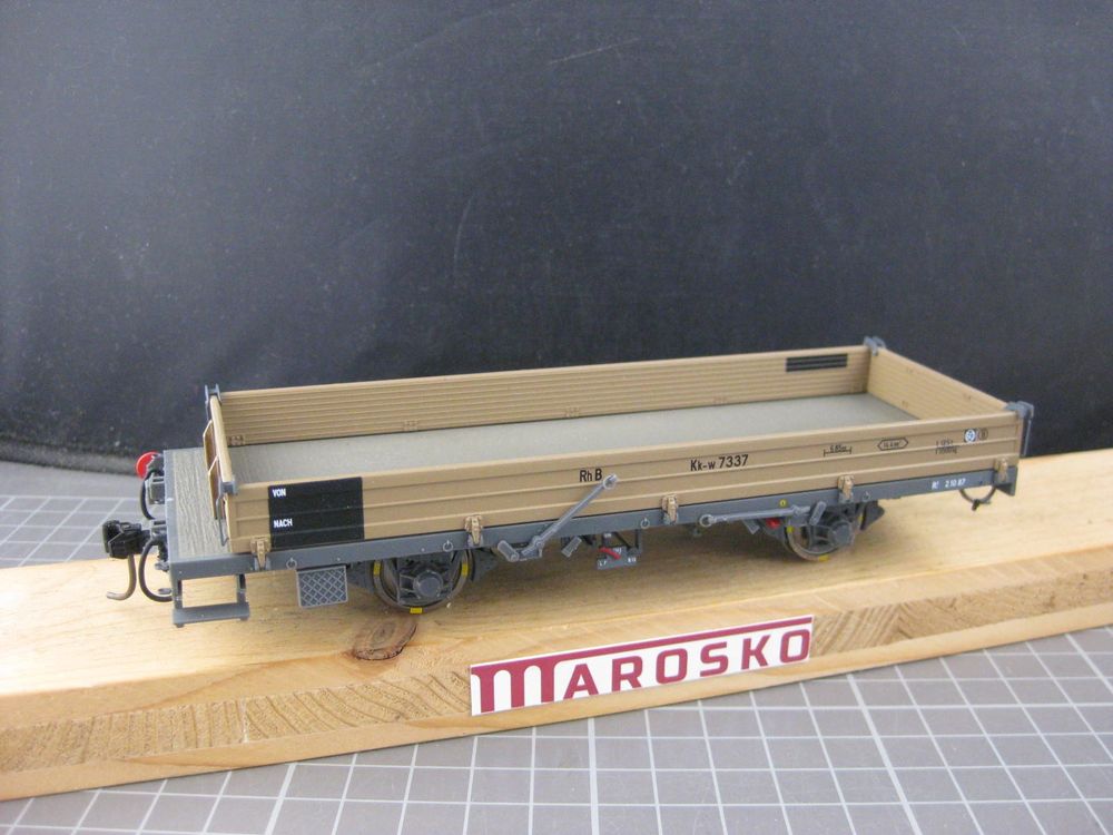 Bemo 9463 107, RhB Kk-w 7337, mit OVP, mit Kaddee Kupplungen (Gebraucht ...