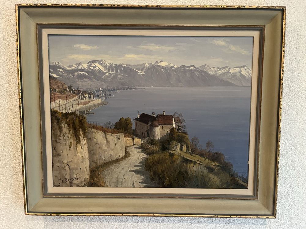 Magnifique Tableau signé A. Duplain, Lac Léman (D'occasion) à Crissier ...