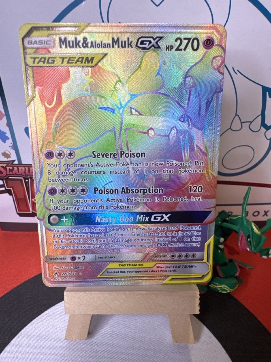 POKÉMON / Muk & Alolan Muk GX / Unbroken Bonds / Rainbow (Gebraucht) in ...