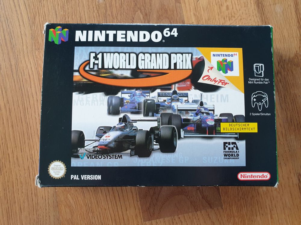 F-1 World Grand Prix OVP / N64 - Nintendo 64 (Gebraucht) in Rain für ...