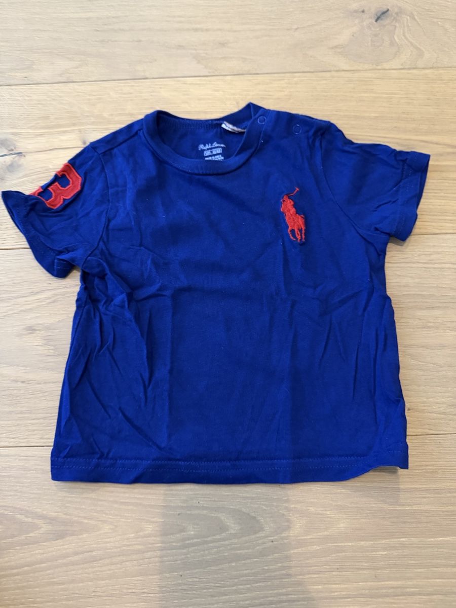 Ralph Lauren Baby T-Shirt, Blau, Grösse 12M - Top Zustand! (Gebraucht ...