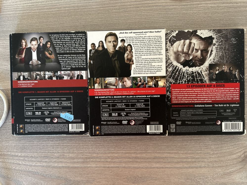 Lie to me - Staffel 1-3 - komplette Sammlung - DVD Box (Gebraucht) in ...