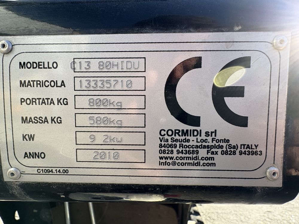 Cormidi 80 HID U (Gebraucht) in S. Antonino für CHF 7000 – nur Abholung ...