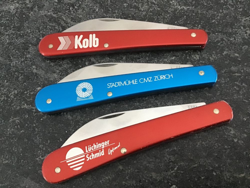 3x Victorinox "BÄCKER–BUTTER–MARGARINE" Aluschalenmesser (Gebraucht) in ...