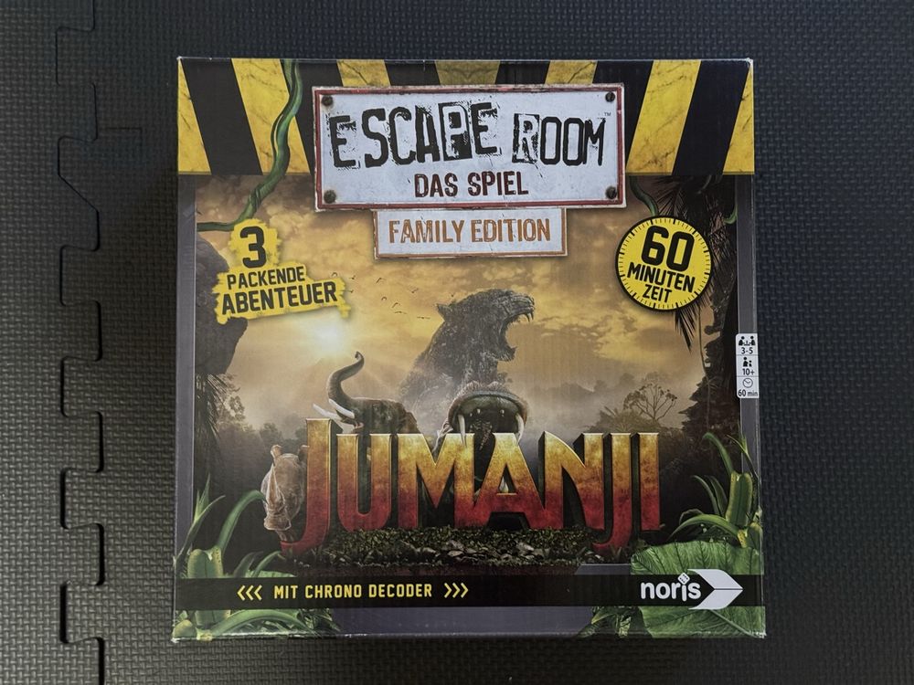 Jumanji Escape Room Brettspiel Family Edition, Neuwertig (Neu und ...