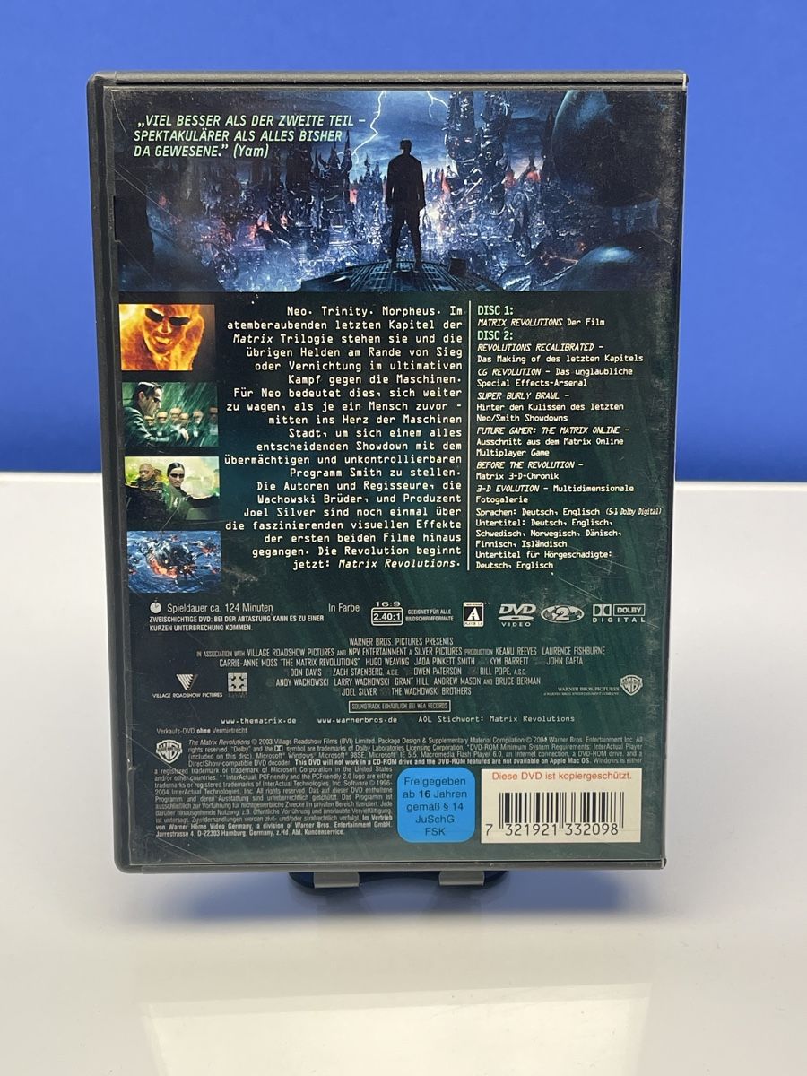 Matrix Revolutions – 2 Disc Edition – DVD (Gebraucht) in Murgenthal für ...