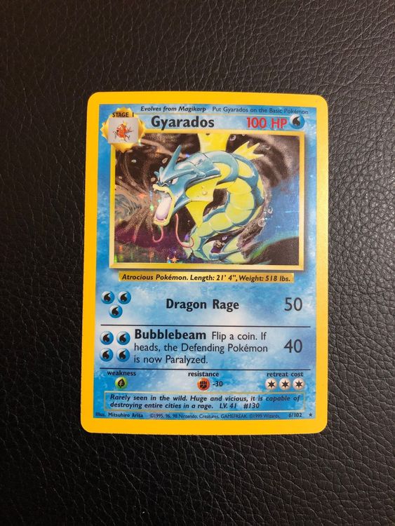 Base Set Gyarados Holo 6/102 Ab 1 (Gebraucht) in Paradiso für CHF 29 ...