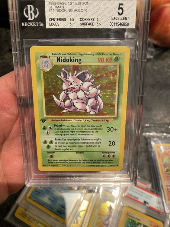 Pokemon Nidoking 1 edition Holo Base set (Gebraucht) in Lyssach für CHF ...