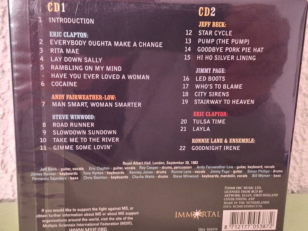 2CD Eric Clapton & Friends - The A.R.M.S. Concert, NEU!🛑 (Gebraucht) in ...