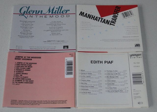 4CD's - Manhattan Transfer, Edith Piaf, Glenn Miller,Goodman (D ...