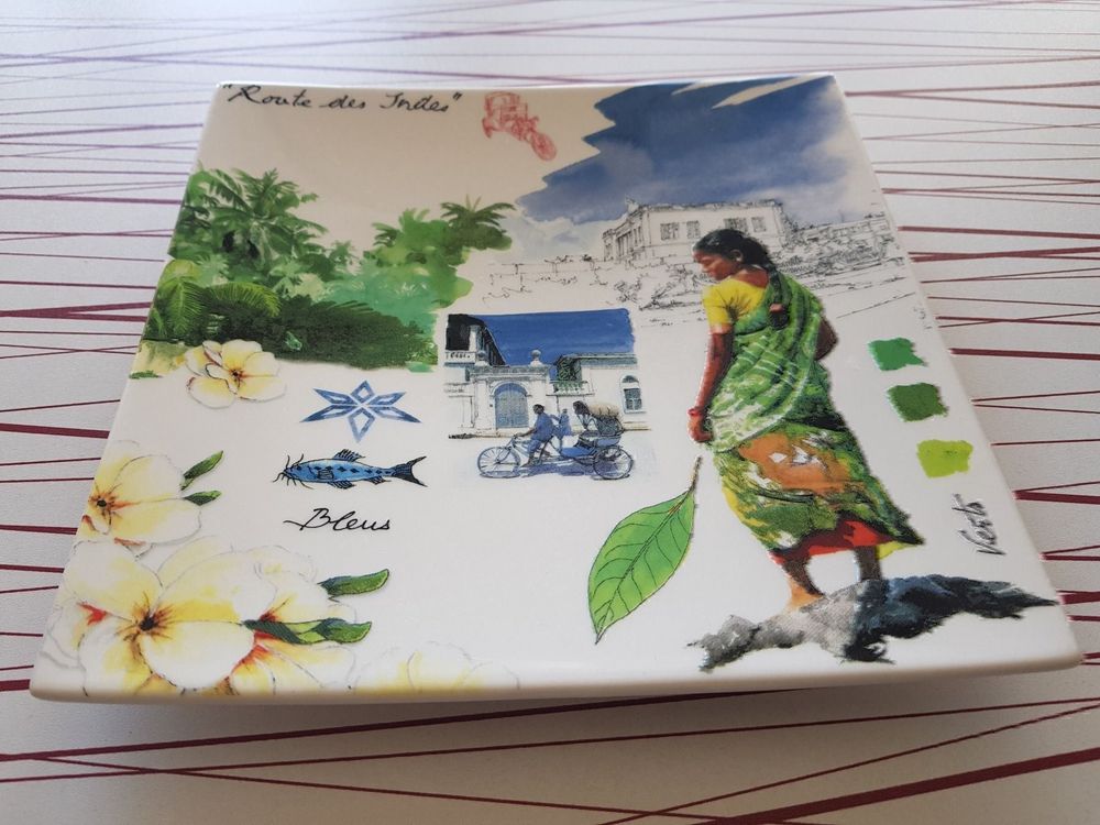 Assiette GIEN "ROUTE DES INDES ARNAUD D'AUNAY" (Gebraucht) in Cossonay ...