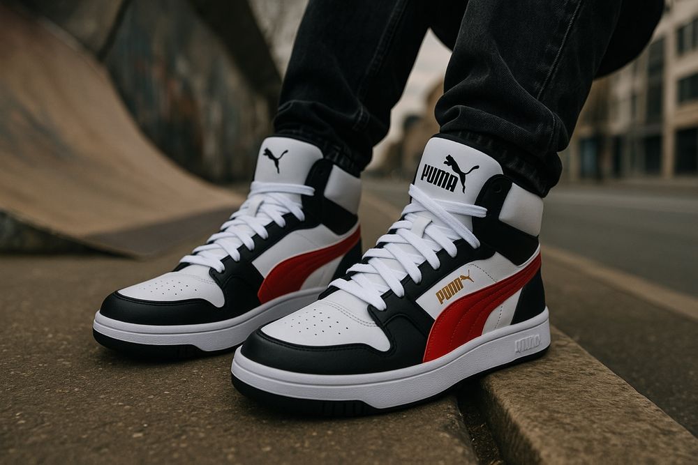 NEU & ORIGINAL – Puma Caven Mid SD EMB “Black / For All Time (Neu und ...