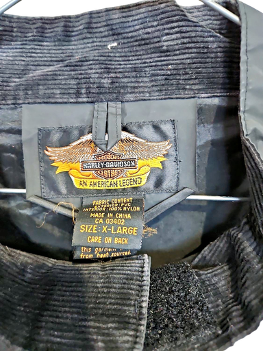 Harley-Davidson Black Windbreaker Jacket with Logo - Size (Gebraucht ...