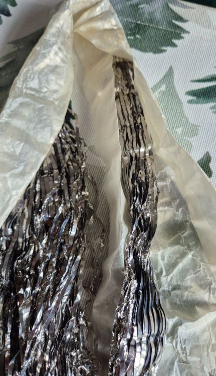 Silberne Stanniol Lametta, Vintage, top (Neu (gemäss Beschreibung)) in ...