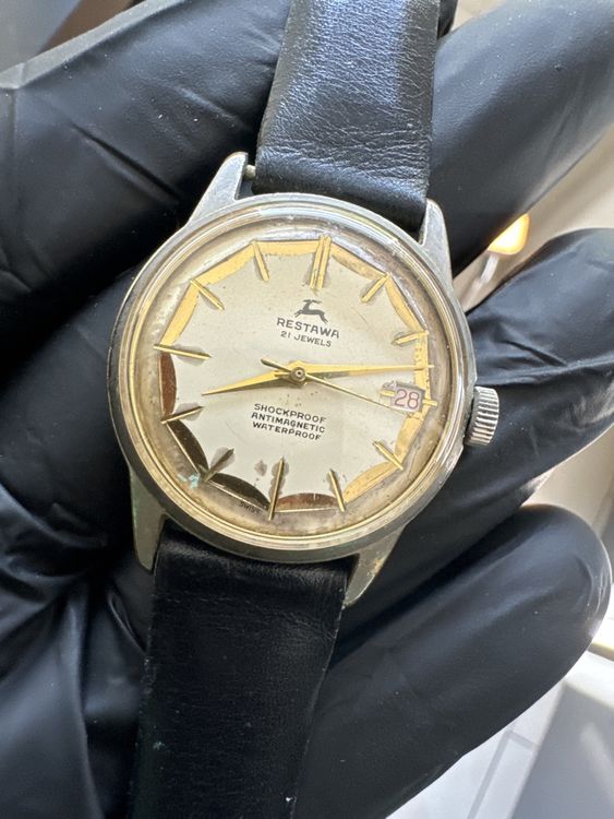 Montre rare vintage RESTAWA (Gebraucht) in Biel/Bienne für CHF 80 – mit ...