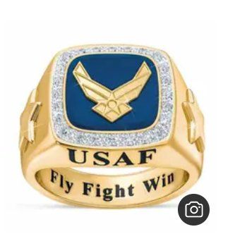 AM LAGER-Men USAF fly fight win Ring (Neu und originalverpackt) in ...