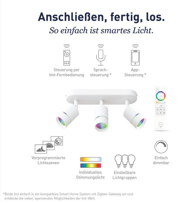 2 xMüller Licht tint Nalo LED-Strahler, dreiflammig (Zigbee) (Gebraucht ...