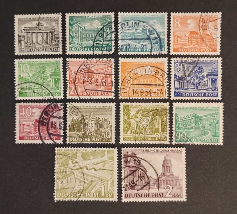 Berlin 1949-54, "Berliner Bauten " LoT gestempelt (Gebraucht) in Wil SG für CHF 1 – mit ...