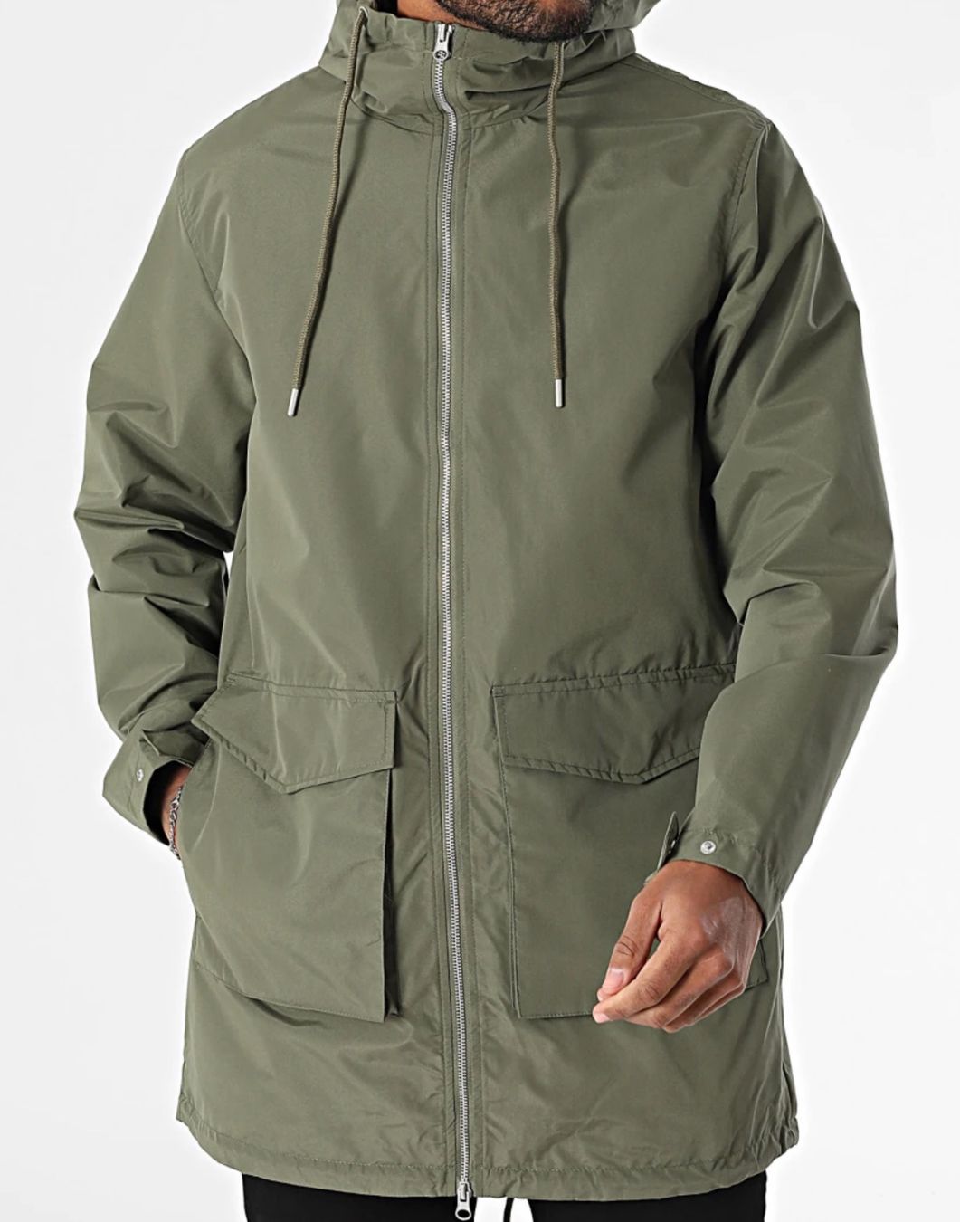 Jack & Jones Sky Long Hooded Zip Jacket (Large) (Neu und ...