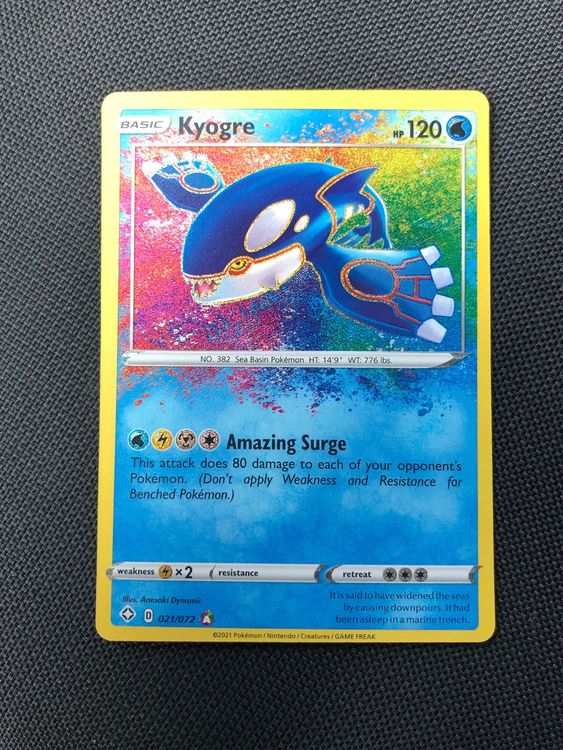 Shining Fates Kyogre amazing rare 21/72 Ab 1 (Gebraucht) in Paradiso ...