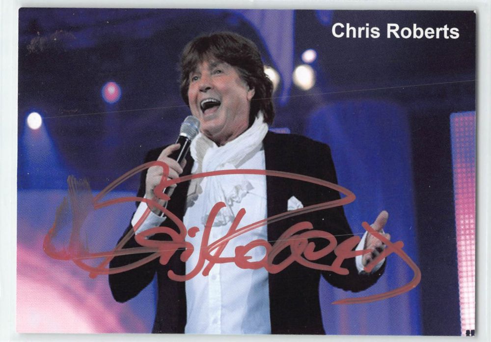 CHRIS ROBERTS AUTOGRAMMKARTE - echte Unterschrift, ab 1.-- | Kaufen auf ...