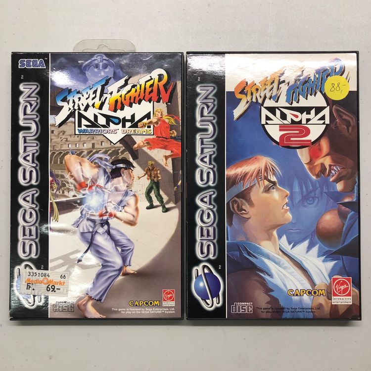 Street Fighter Alpha + Alpha 2 - SEGA Saturn (PAL) (Gebraucht) in ...