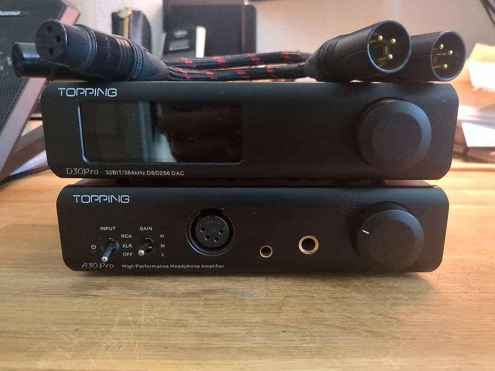Topping D30 Pro DAC CS43198 + Topping A30 Pro + XLR Cables (Gebraucht ...