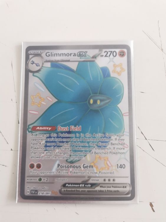 Glimmora ex Full Art Shiny 218/091 Paldean Fates Englisch (Neu (gemäss ...