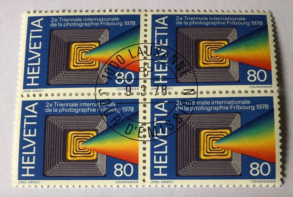 4 er Block Nr.606 Vollstempel Lausanne (Gebraucht) in Aarau für CHF 0.5 ...