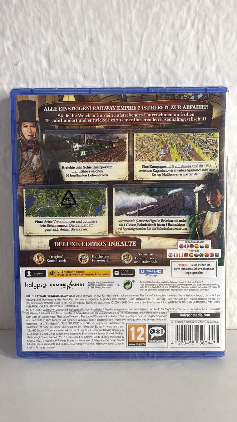Railway Empire 2: Deluxe Edition (PS5) - Brand New-Sealed (Neu und ...