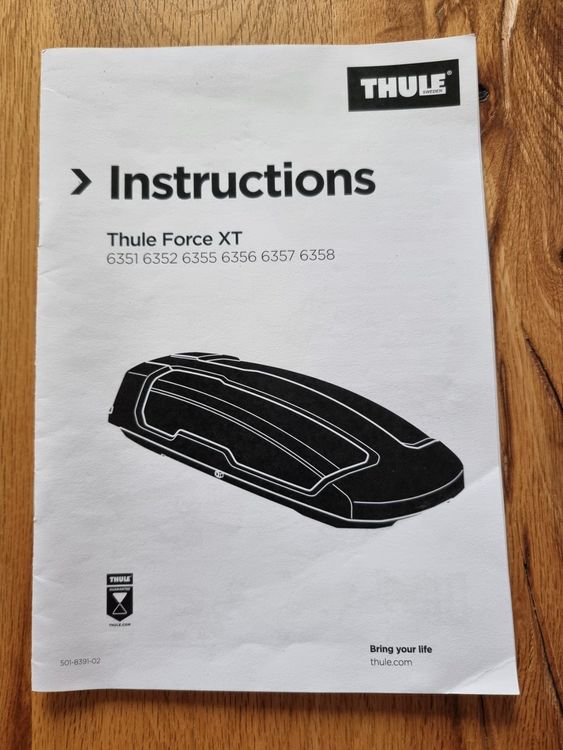 Thule Hartbox Force XT S (300 Liter) (Gebraucht) in Steinerberg für CHF ...