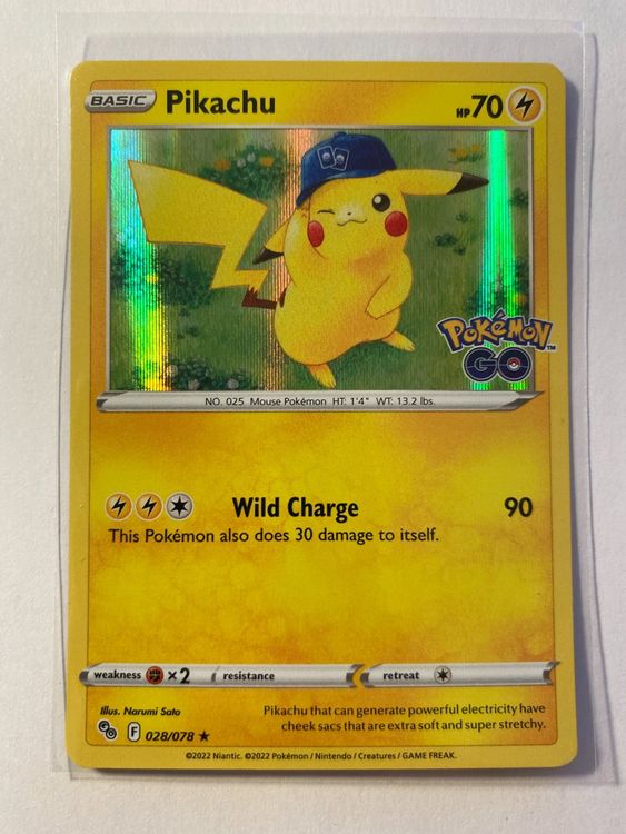 Pokemon Pikachu 028/078 Pokemon Go EN | Kaufen auf Ricardo