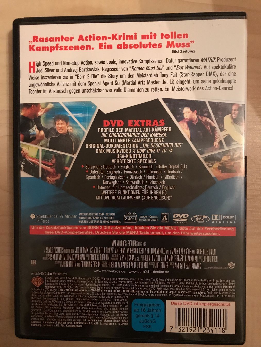 Born 2 Die DVD - Jet Li, DMX - Actionfilm Klassiker Top! ... (Gebraucht ...