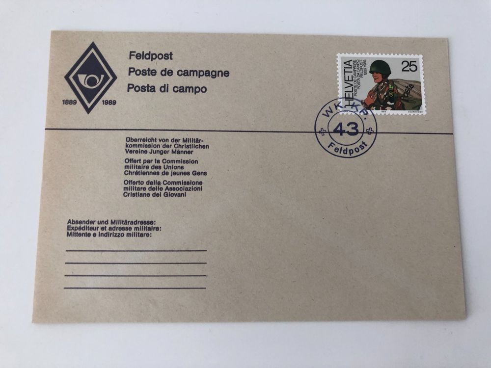 Briefmarke: Feldpost Schweiz WK KP 43 | Kaufen auf Ricardo