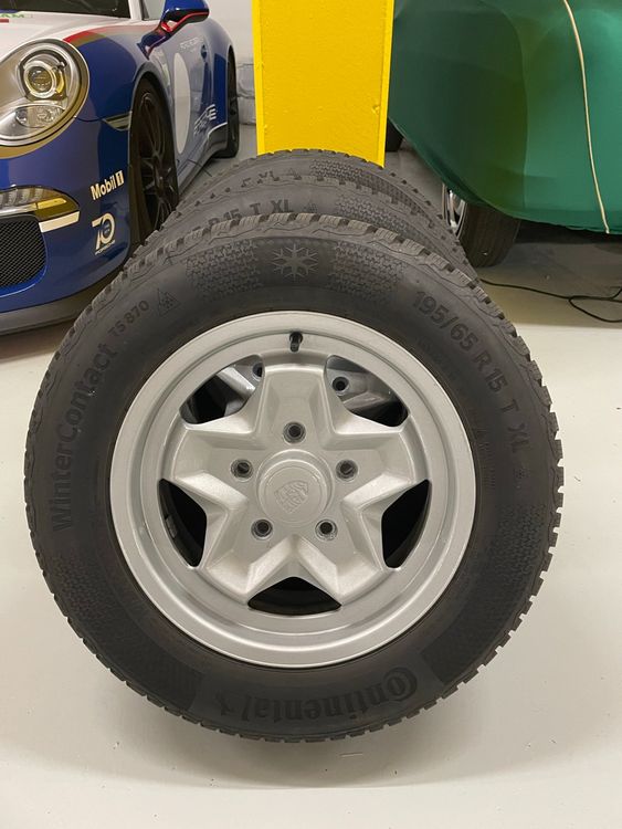 Porsche ATS Hackmesser Felgen 6Jx15 / 7Jx15 mit Winterpneu (Gebraucht ...