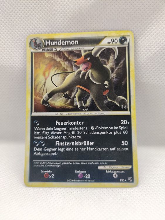 Hundemon HS Unerschrocken Pokemon Karte Holo TCG 2010 (Gebraucht) in ...