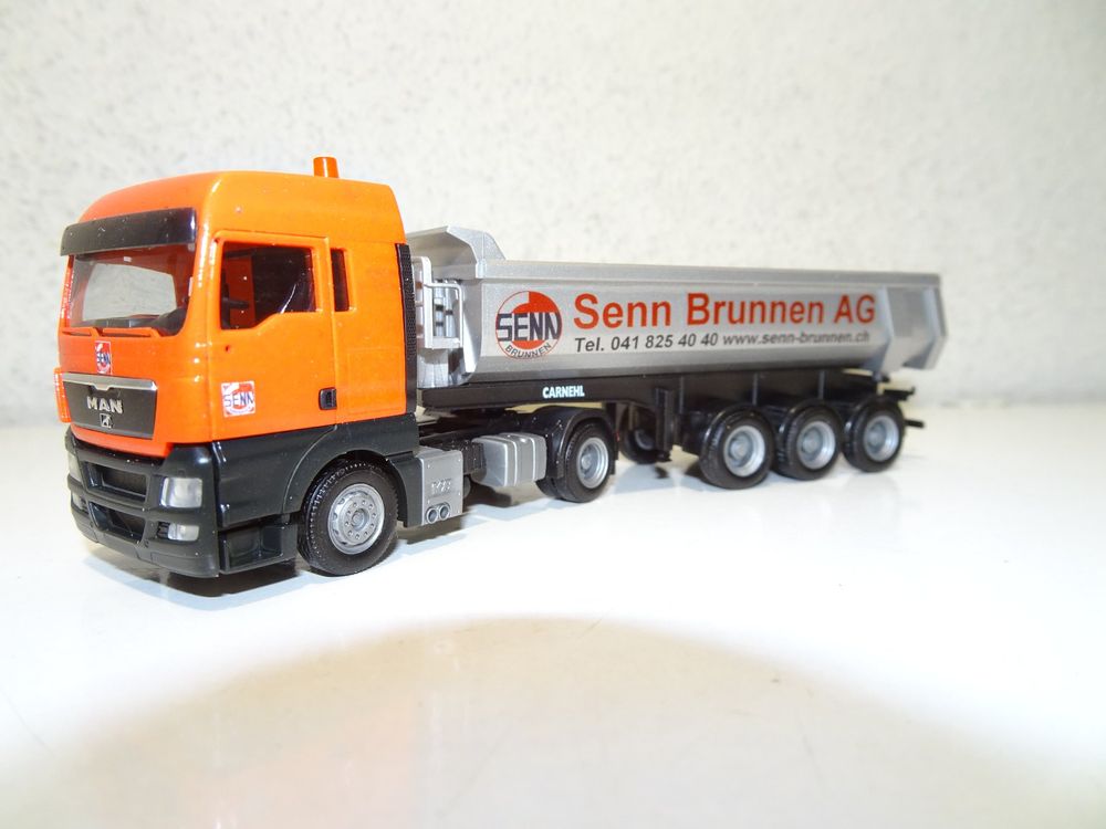 Herpa Lastwagen LKW MAN Senn Brunnen Sattelschlepper HO (Gebraucht) in Luzern für CHF 35.9 – mit ...
