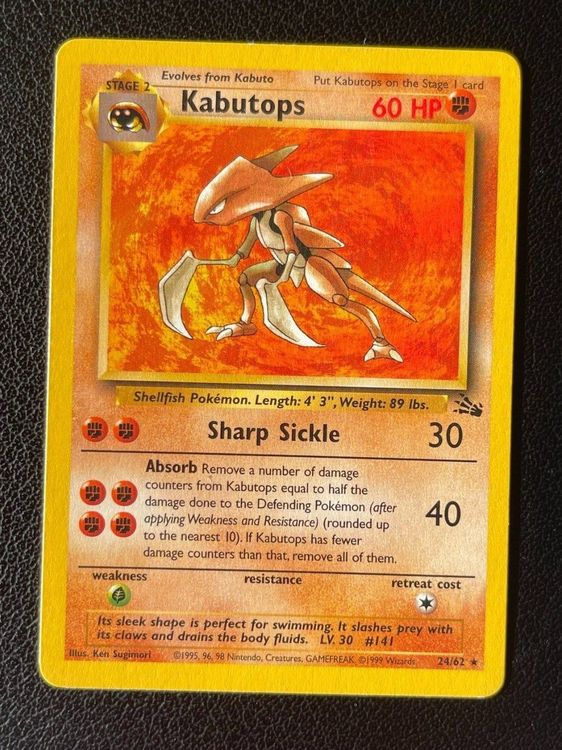 Kabutops 24/62 Rare Pokémon Fossil (Neu (gemäss Beschreibung)) in Uster für CHF 5 – mit ...