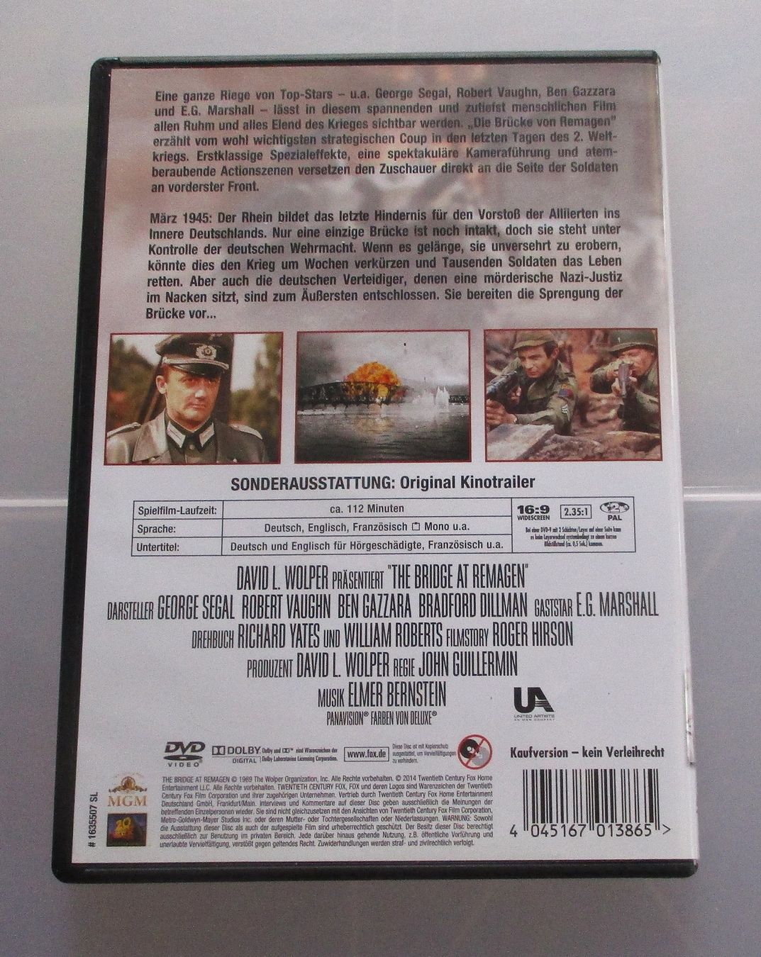 DIE BRÜCKE VON REMAGEN - George Segal/Ben Gazzara (Gebraucht) in ...