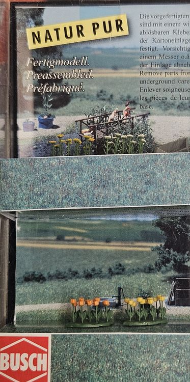 Busch 1231: Je 12 Tulpen und Margeriten, fertig vormontiert (Neu und ...