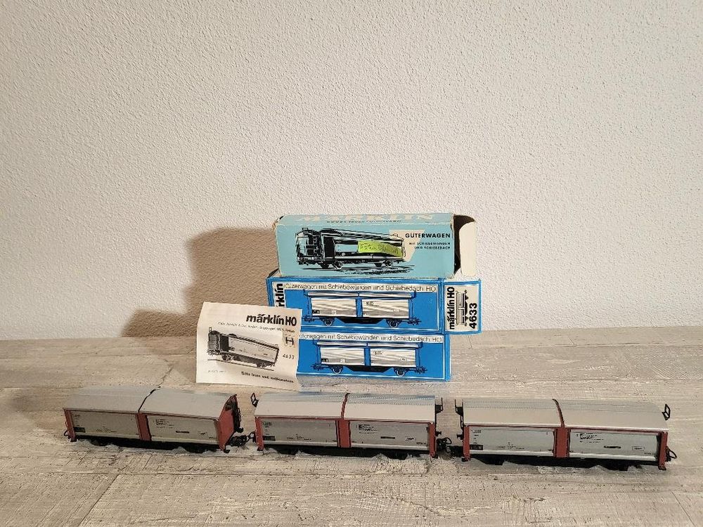 Märklin 3 x 4633 DB Schiebewandwagen in OVP (Gebraucht) in Dielsdorf ...