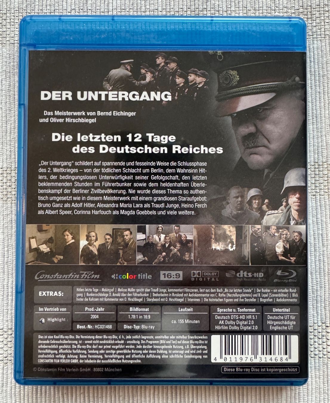 Der Untergang [Blu-ray] - Bruno Ganz (Gebraucht) in Arbon für CHF 5 ...