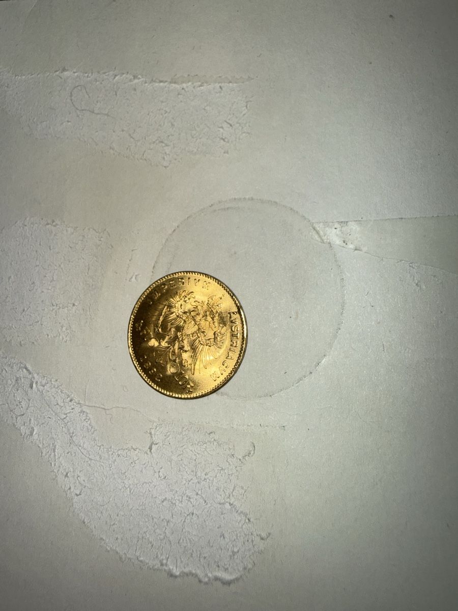 GOLD COIN, 21.6K (900/1000), 4 florins/10 francs, Austria (Gebraucht ...