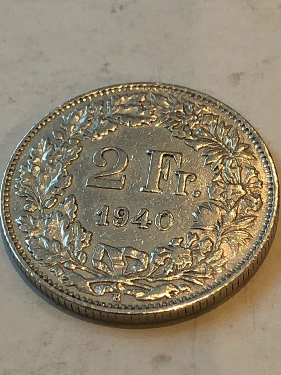 Schweiz 2 Franken 1940 Silber Rar | Kaufen auf Ricardo