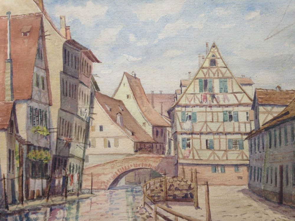 Bild Aquarell Ulm, signiert (Gebraucht) in Birsfelden für CHF 19 – mit Lieferung auf Ricardo kaufen